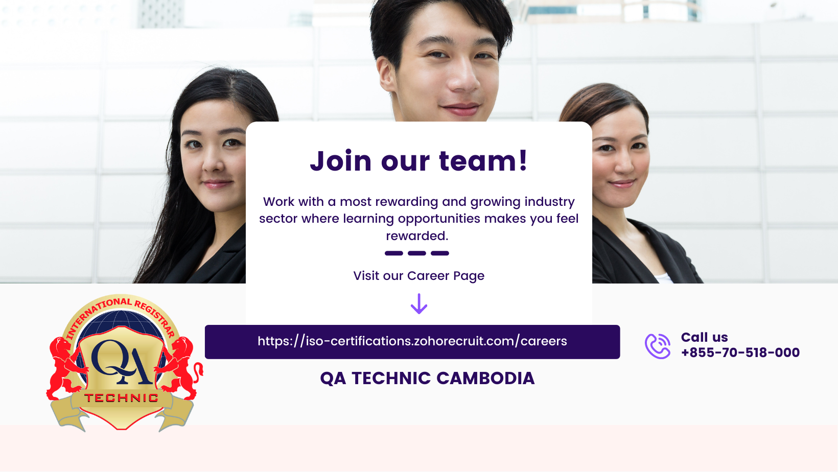 QA Technic Cambodia - ISO Auditor in Chamkarmon